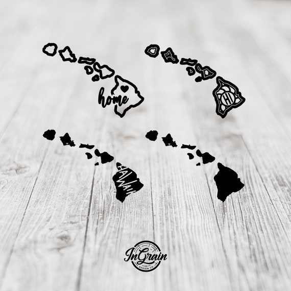 Hawaii State Bundle Svg Hawaii Svg State Svg Home Svg | Etsy