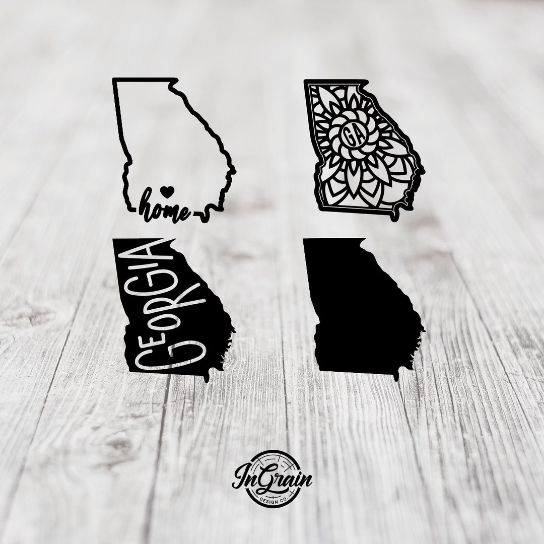 Georgia State Bundle Svg | Georgia Svg | State Svg | Home Svg | Mandala ...