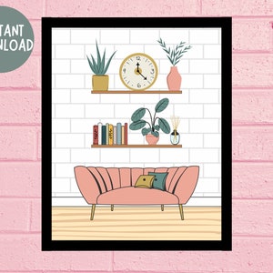 Modern Printable Wall Art Instant Download Wall Decor 8x10 PDF & PNG - Etsy
