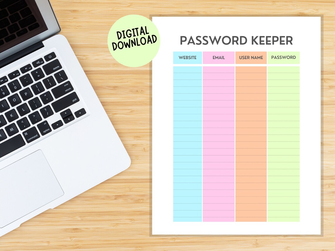 Planner Set Pastel Rainbow Instant Download Letter Size 8.5x11 PDF to ...