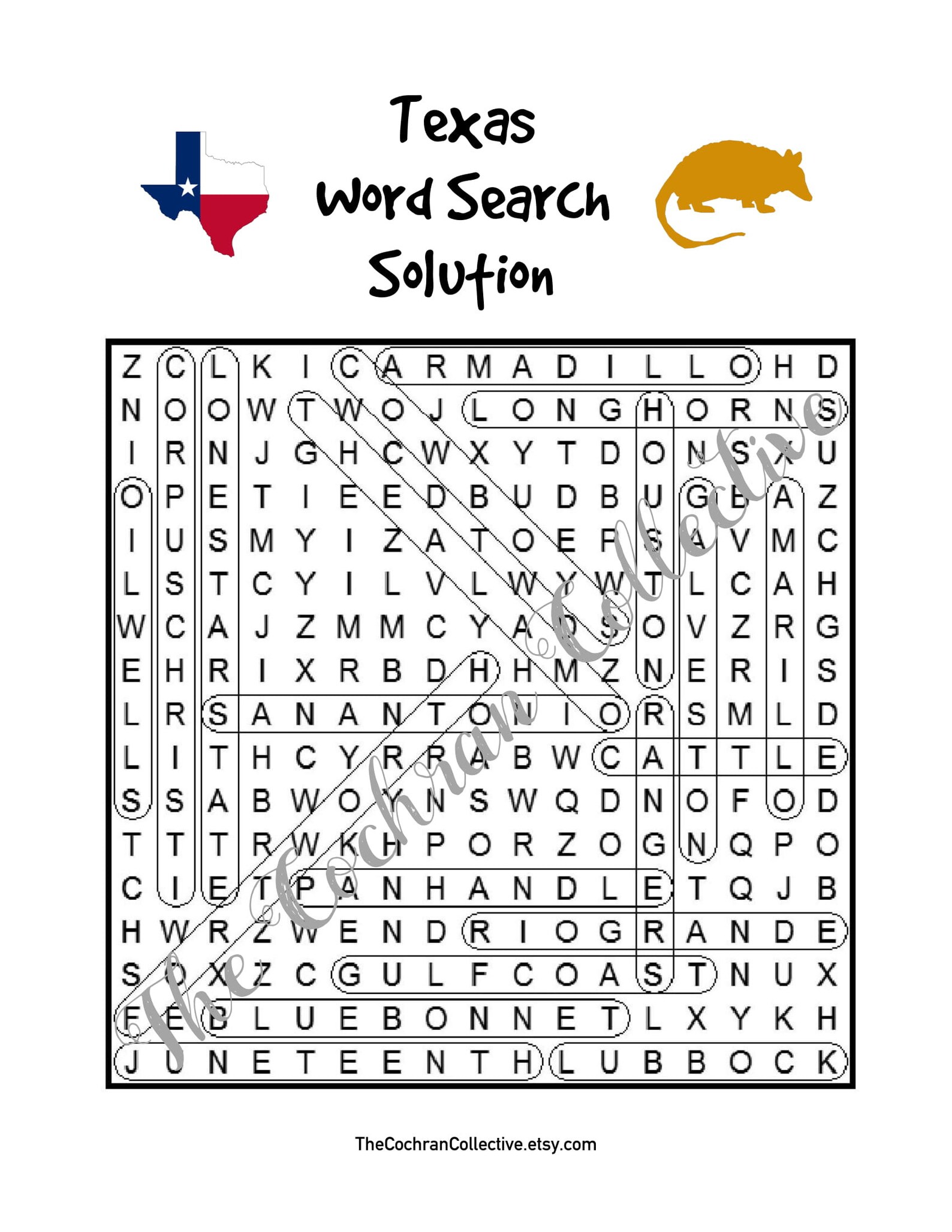 Texas Word Search - Texas Teacher Activities - Texas History Worksheet ...