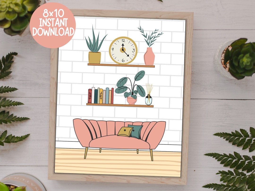 Modern Printable Wall Art Instant Download Wall Decor 8x10 PDF & PNG - Etsy