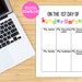 First Day of Kindergarten Worksheet - Letter Size PDF Instant Download ...