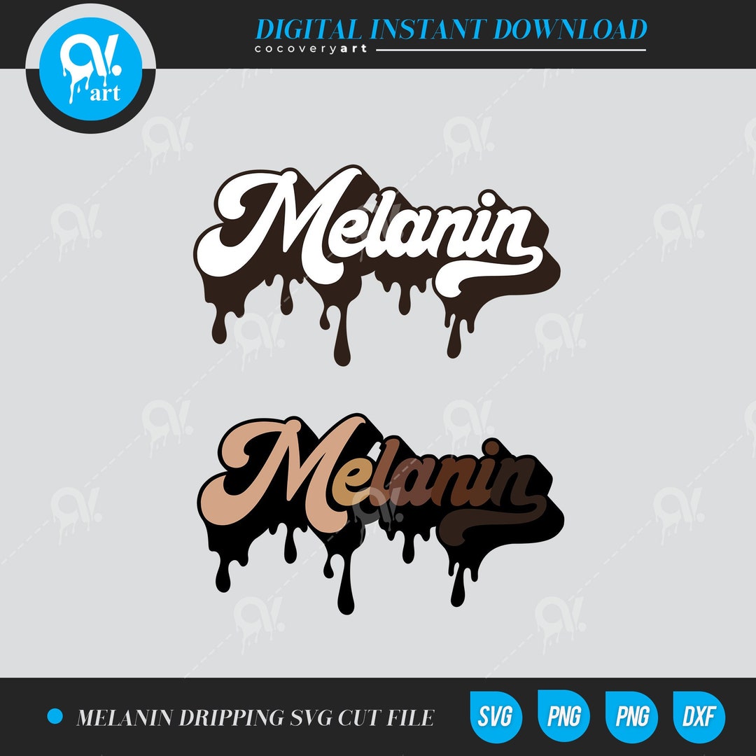 Melanin Dripping Shades SVG Files Melanin Vector Files Clip Art Print ...