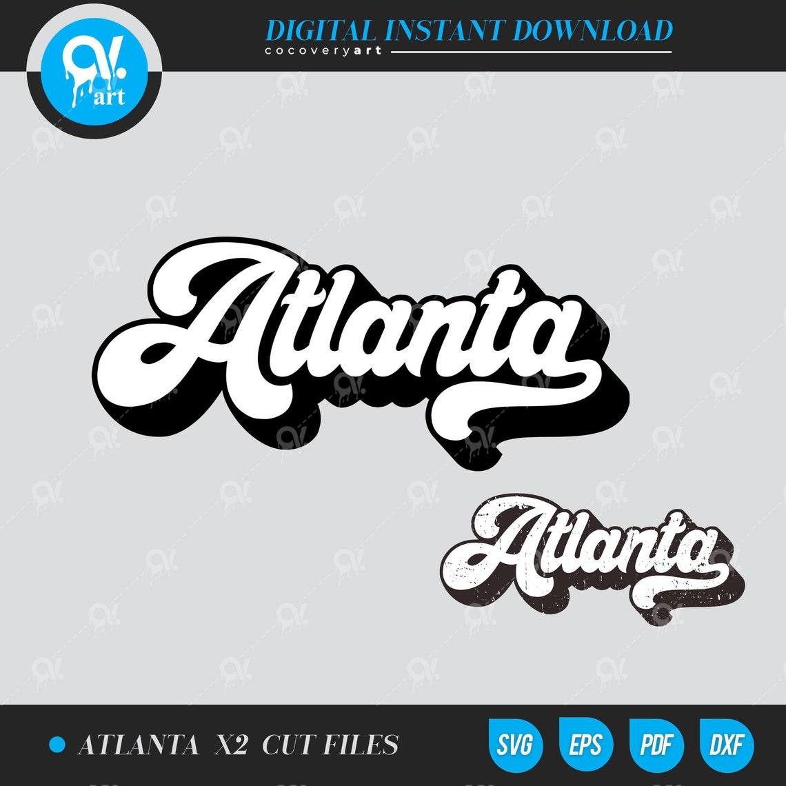 Atlanta Georgia SVG Cut Files: Vector Clipart (digital Download) - Etsy