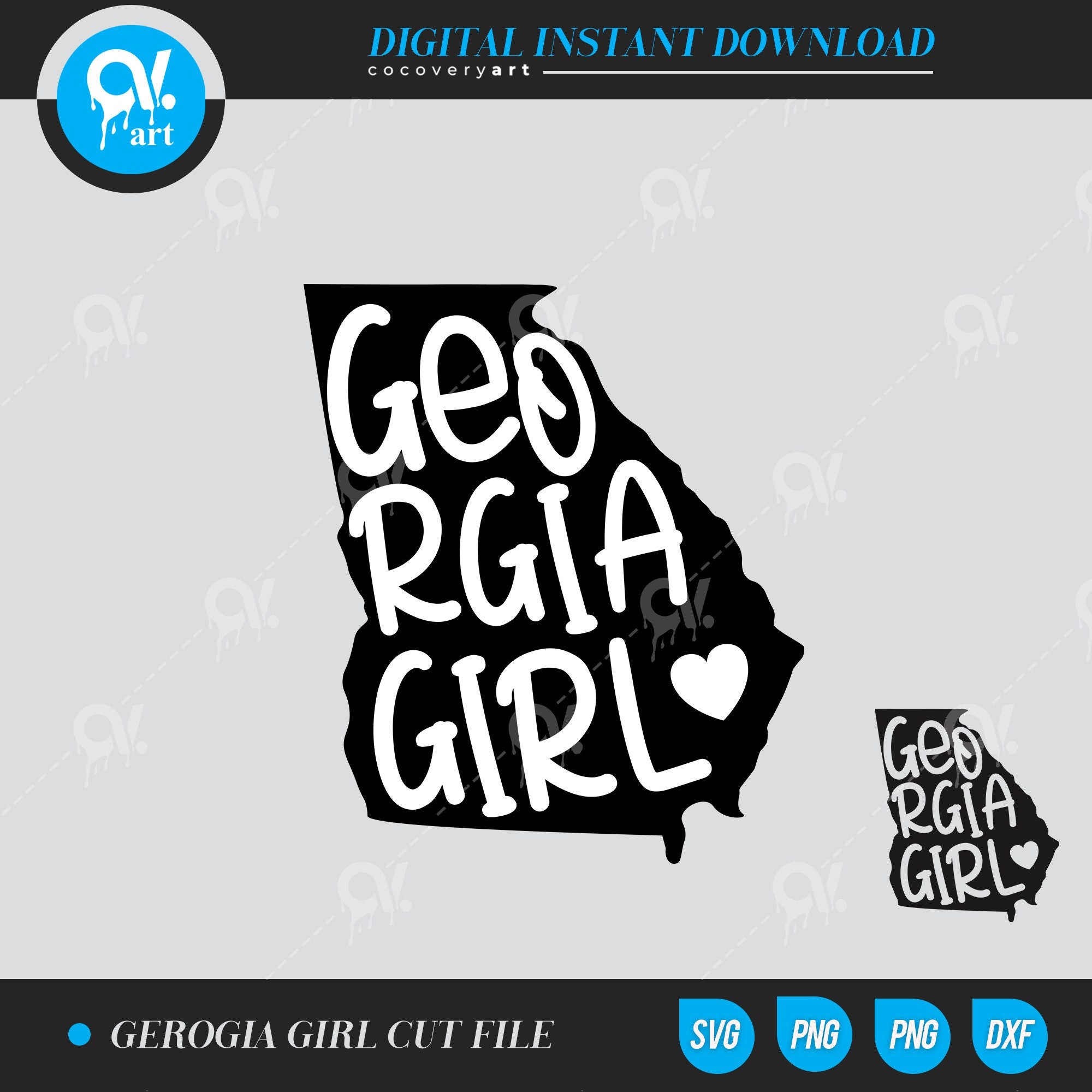 Georgia Girl SVG Cut Files Vector Files Clip Art Cut Files Instant ...