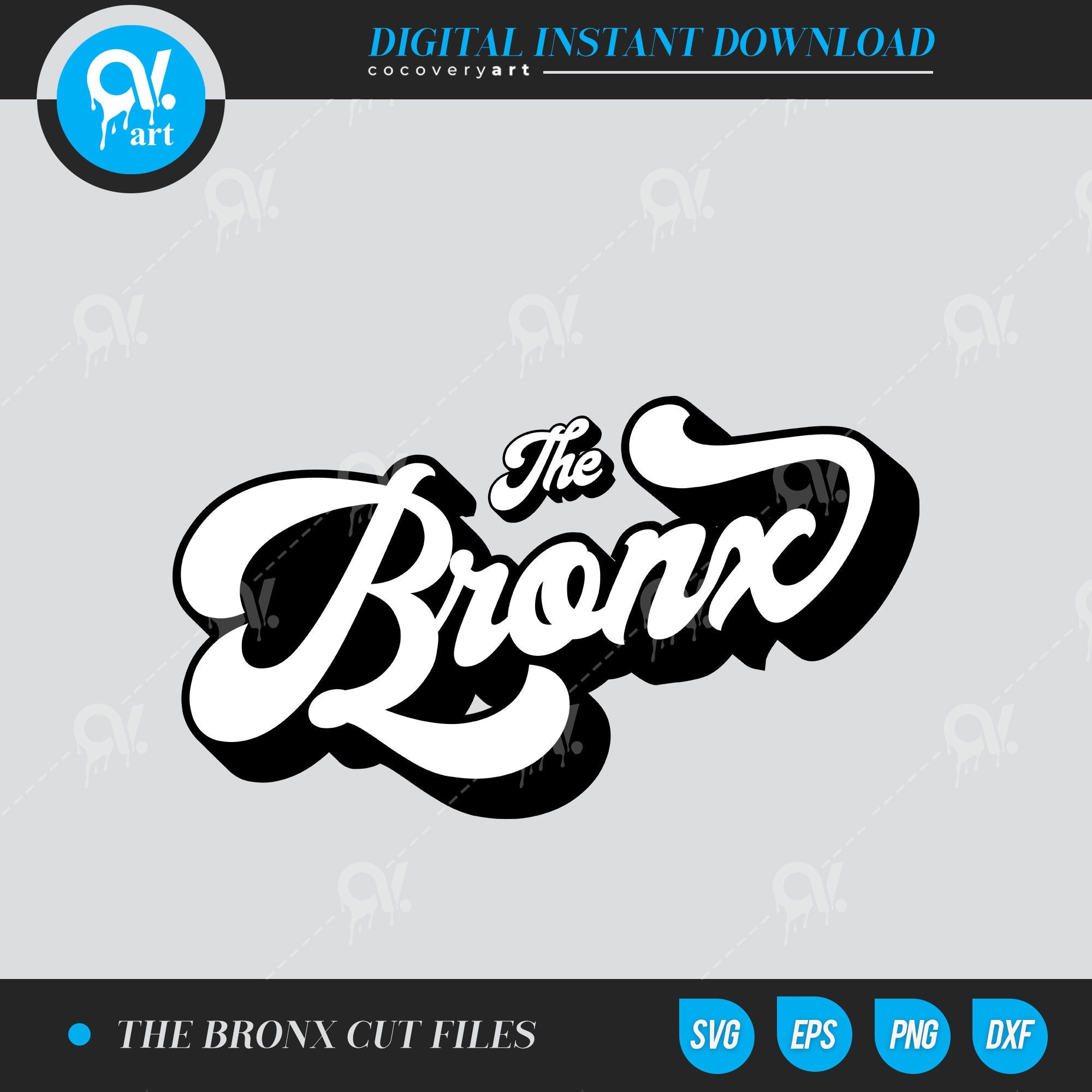 The Bronx New York City, Ai, Eps, Png, Svg, Dxf File for Silhouette ...