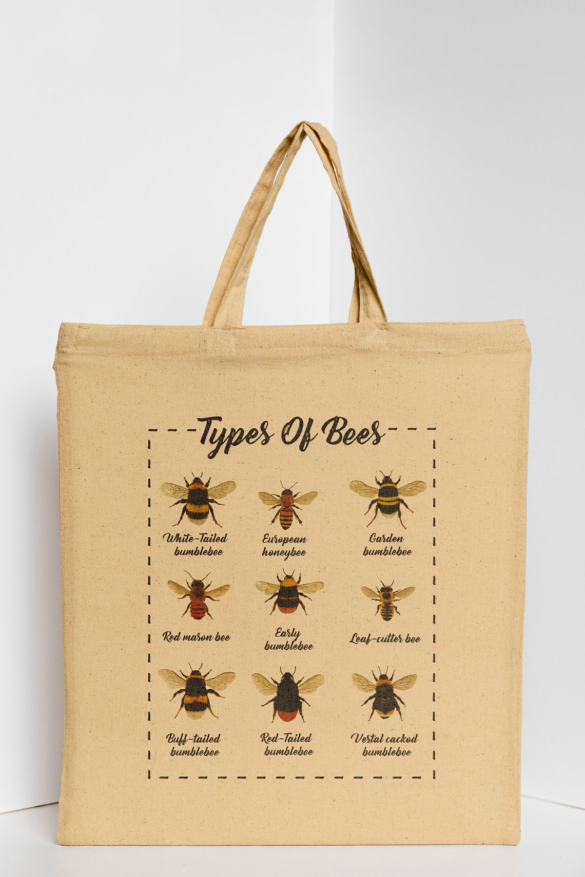 Printable Wall Art Types of Bees Art Print Digital Downloadable - Etsy