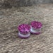 Hot Pink Glass Glitter Plugs Pink Glitter Plugs Glitter - Etsy
