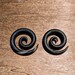 Black Granite Graphite Marbled Gauges, Handmade Clay Gauges, Gauged ...