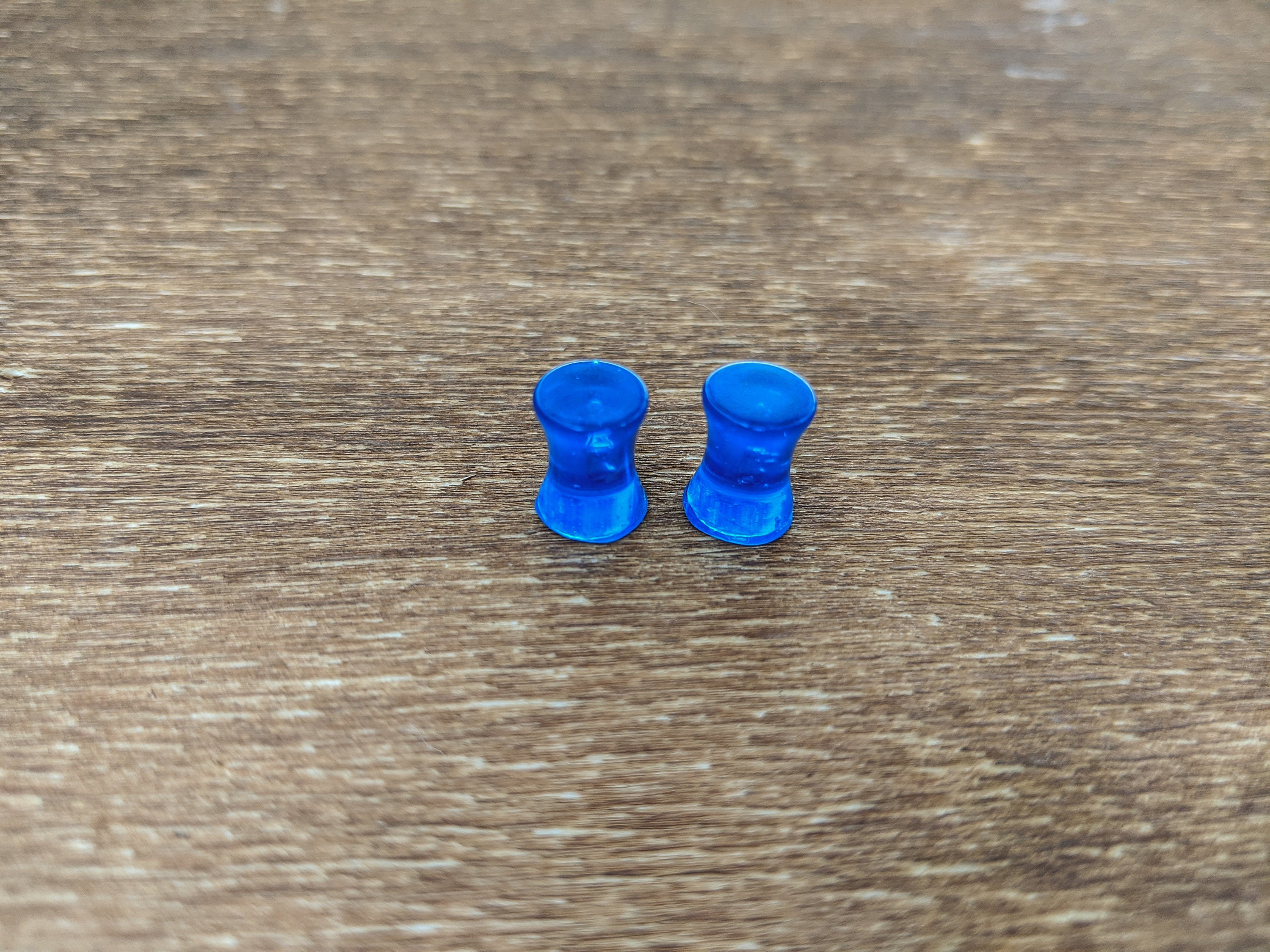 Clear Blue Round Plugs Blue Plugs Double Flare Plugs Body | Etsy