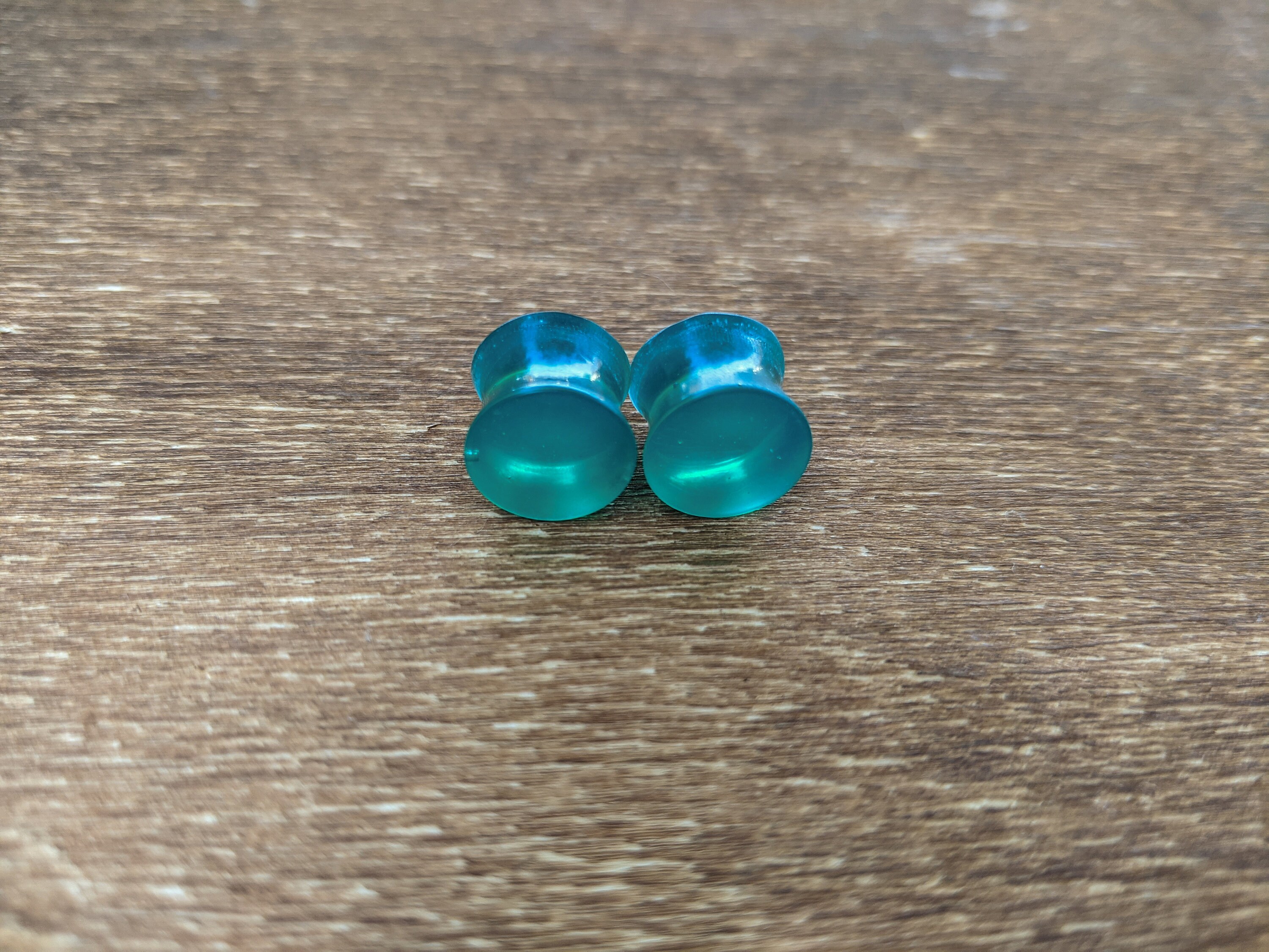 Clear Green Round Plugs Green Plugs Double Flare Plugs Body | Etsy