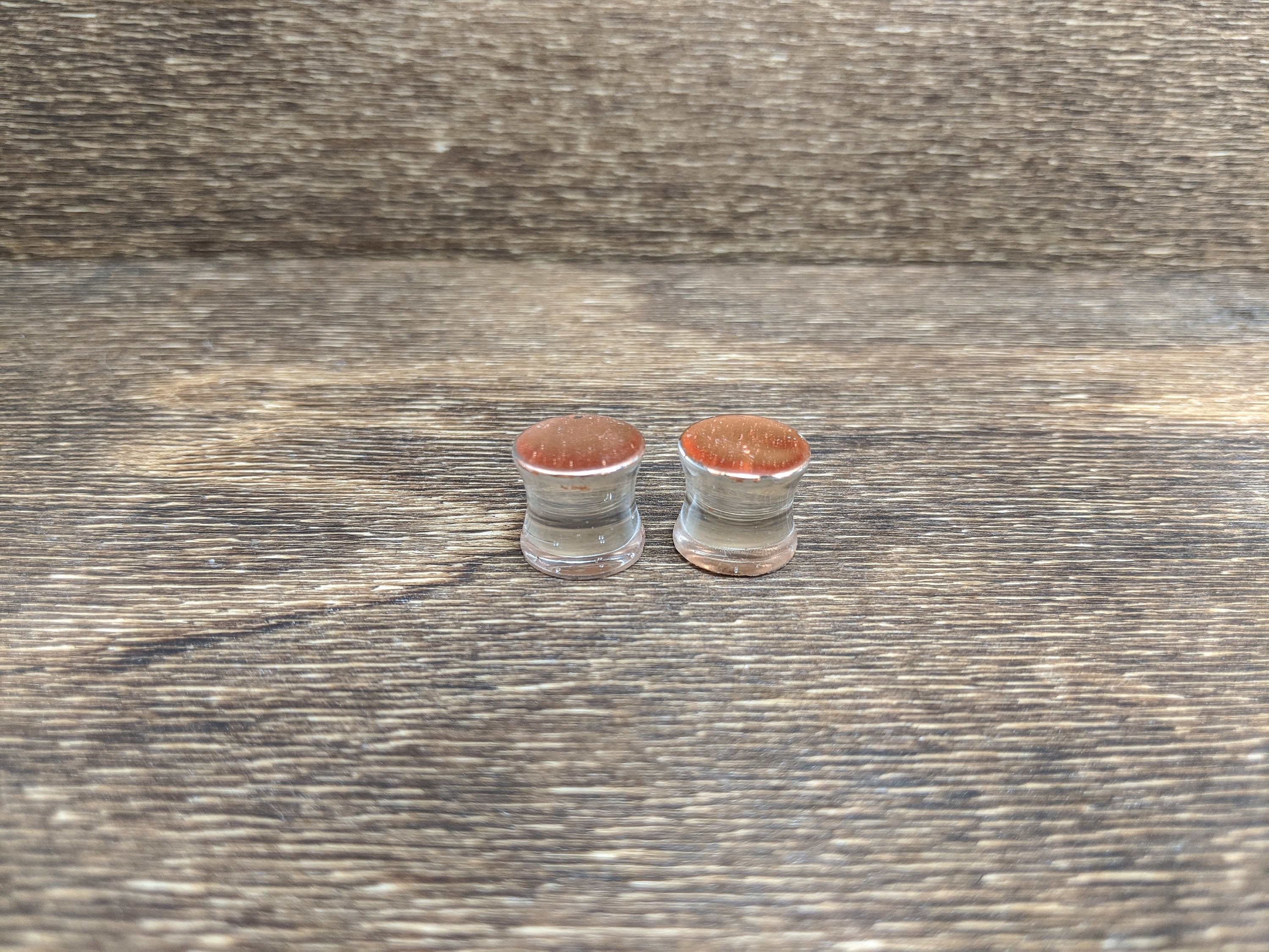 Copper Metallic Foilplugs Copper Gauges Double Flare Plugs | Etsy