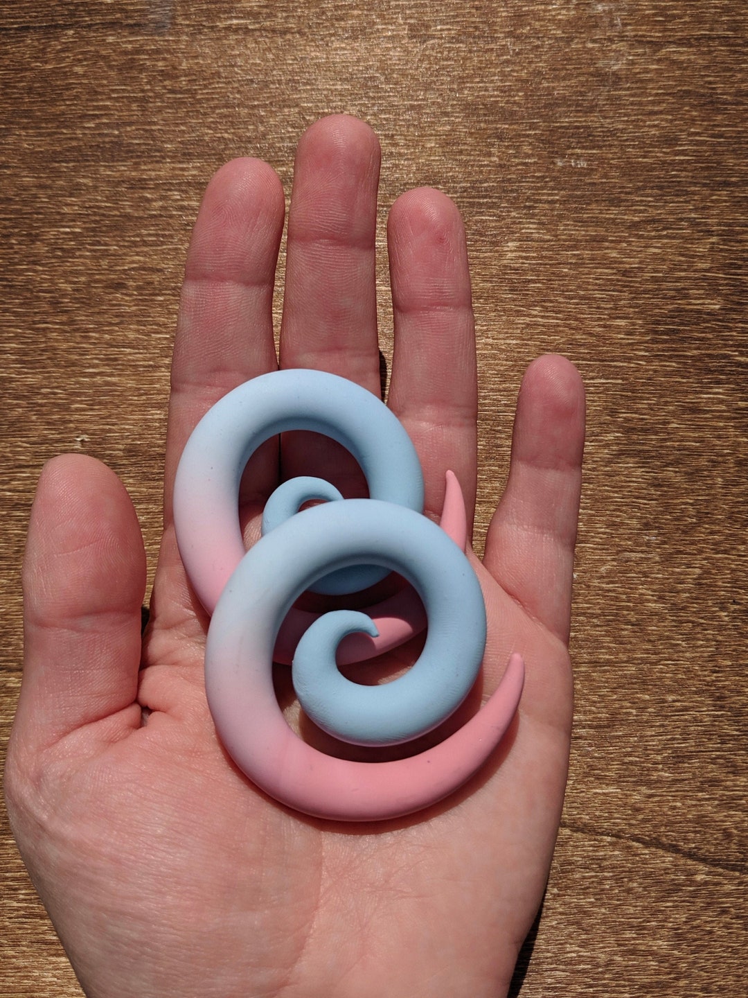 Transgender Pride Ombre Gauged Earrings,lgbtqia, Customizable Gauges ...