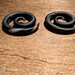 Black Granite Graphite Marbled Gauges Handmade Clay Gauges - Etsy