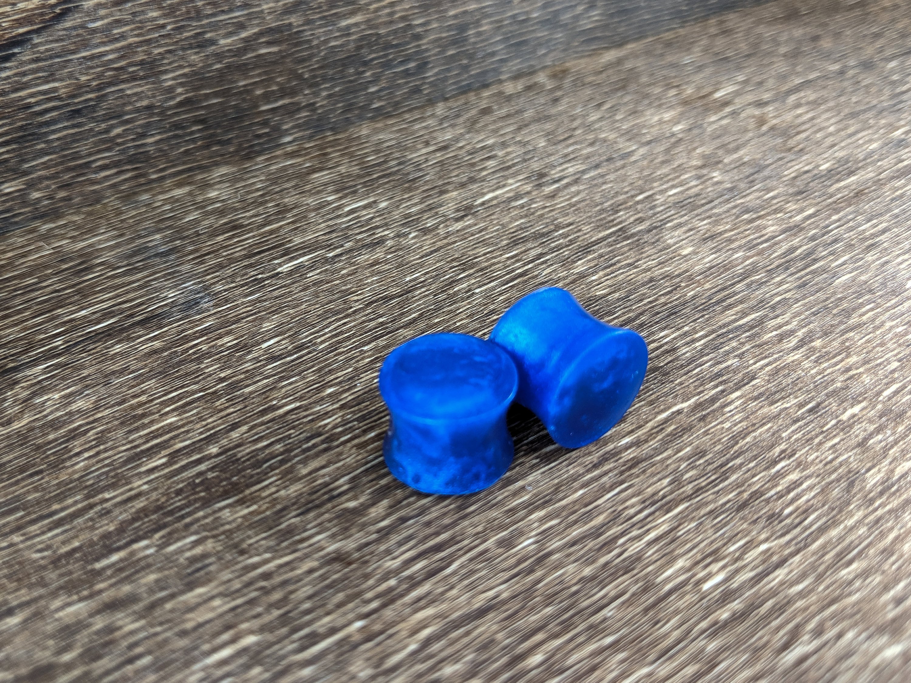 Cobalt Blue Plugs Blue Pearl Gauges Blue Plugs Double Flare | Etsy