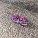 Hot Pink Glass Glitter Plugs Pink Glitter Plugs Glitter - Etsy