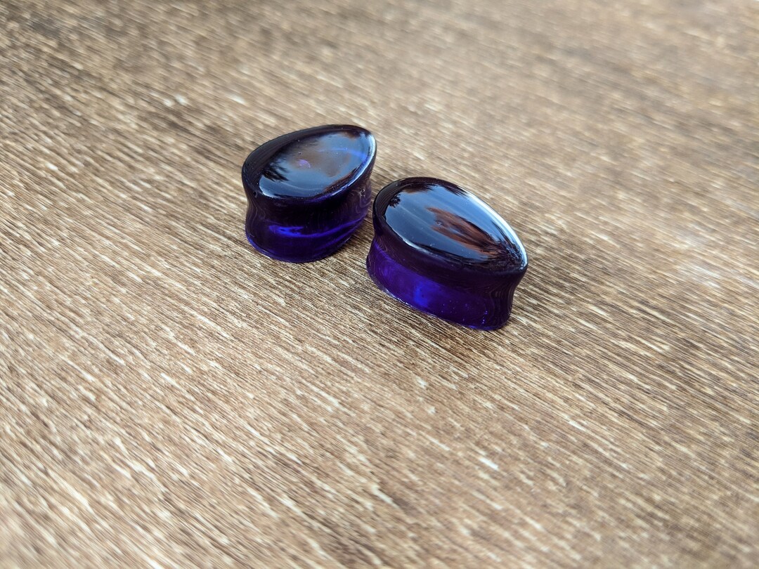 Dark Purple Teardrop Plugs, Teardrop Gauges, Tear Drop, Double Flare ...