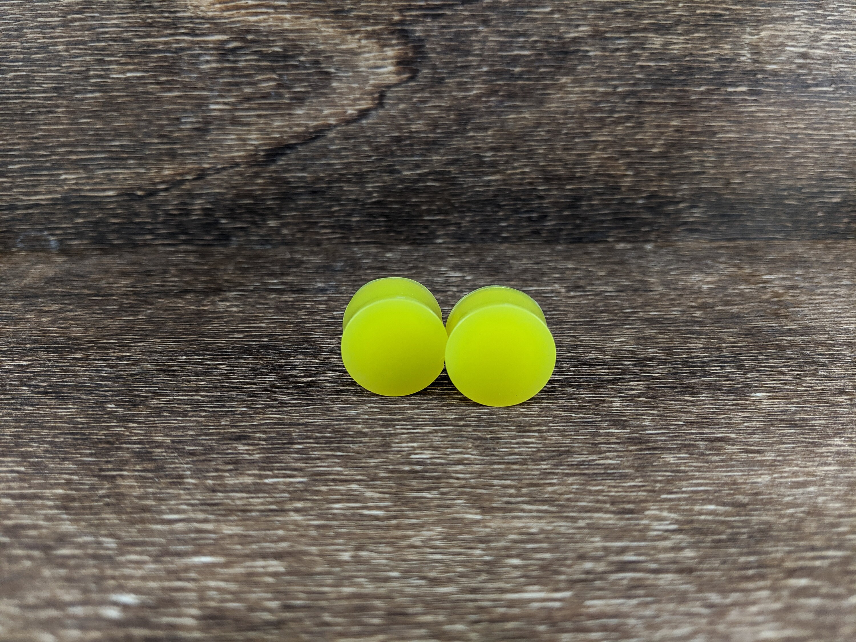 Bright Yellow Plugs Yellow Plugs Double Flare Plugs | Etsy