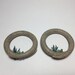 Granite and Succulent Gauged Hoop Earrings for Stretched Ears - Etsy