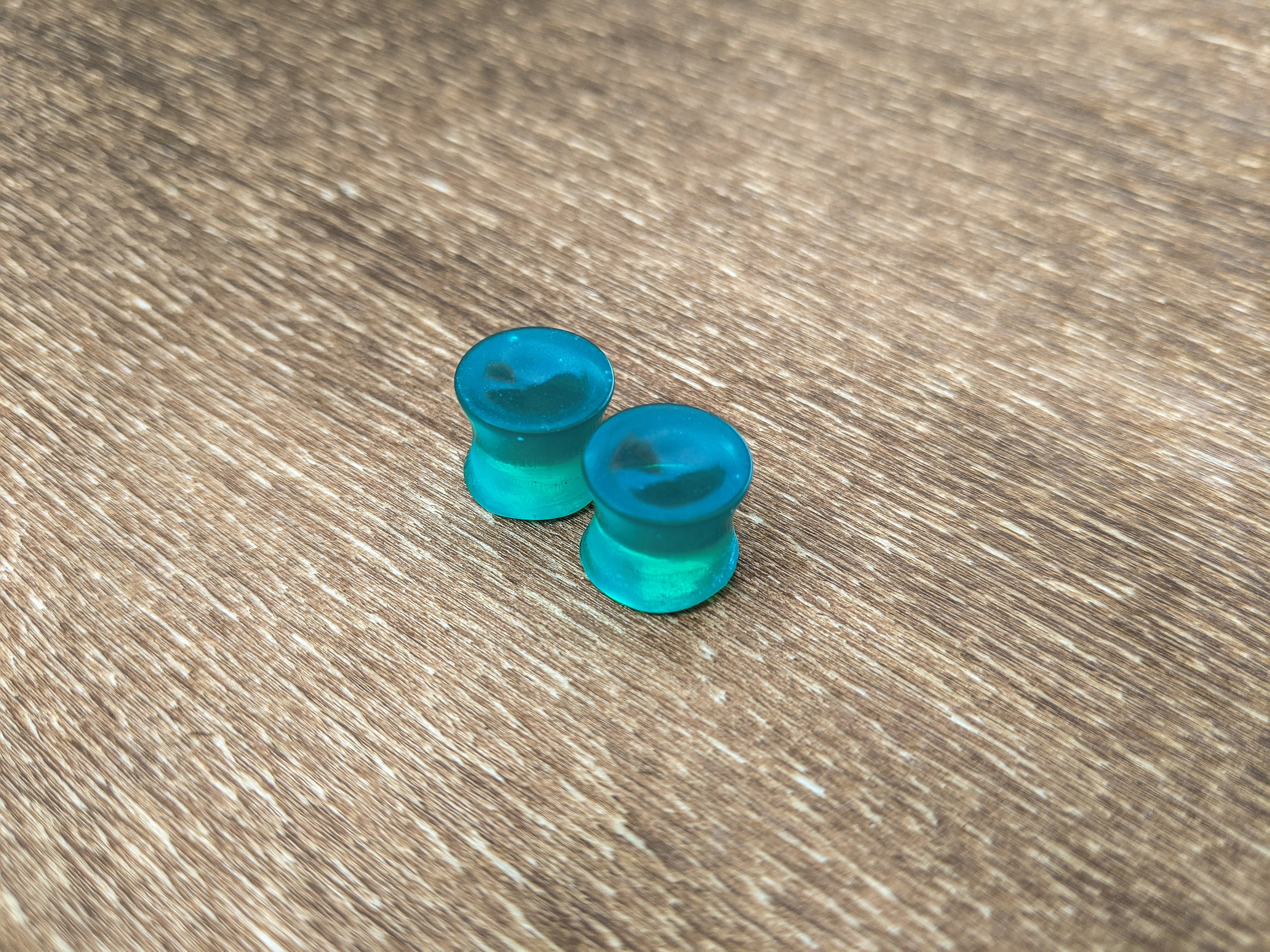 Clear Green Round Plugs Green Plugs Double Flare Plugs Body | Etsy