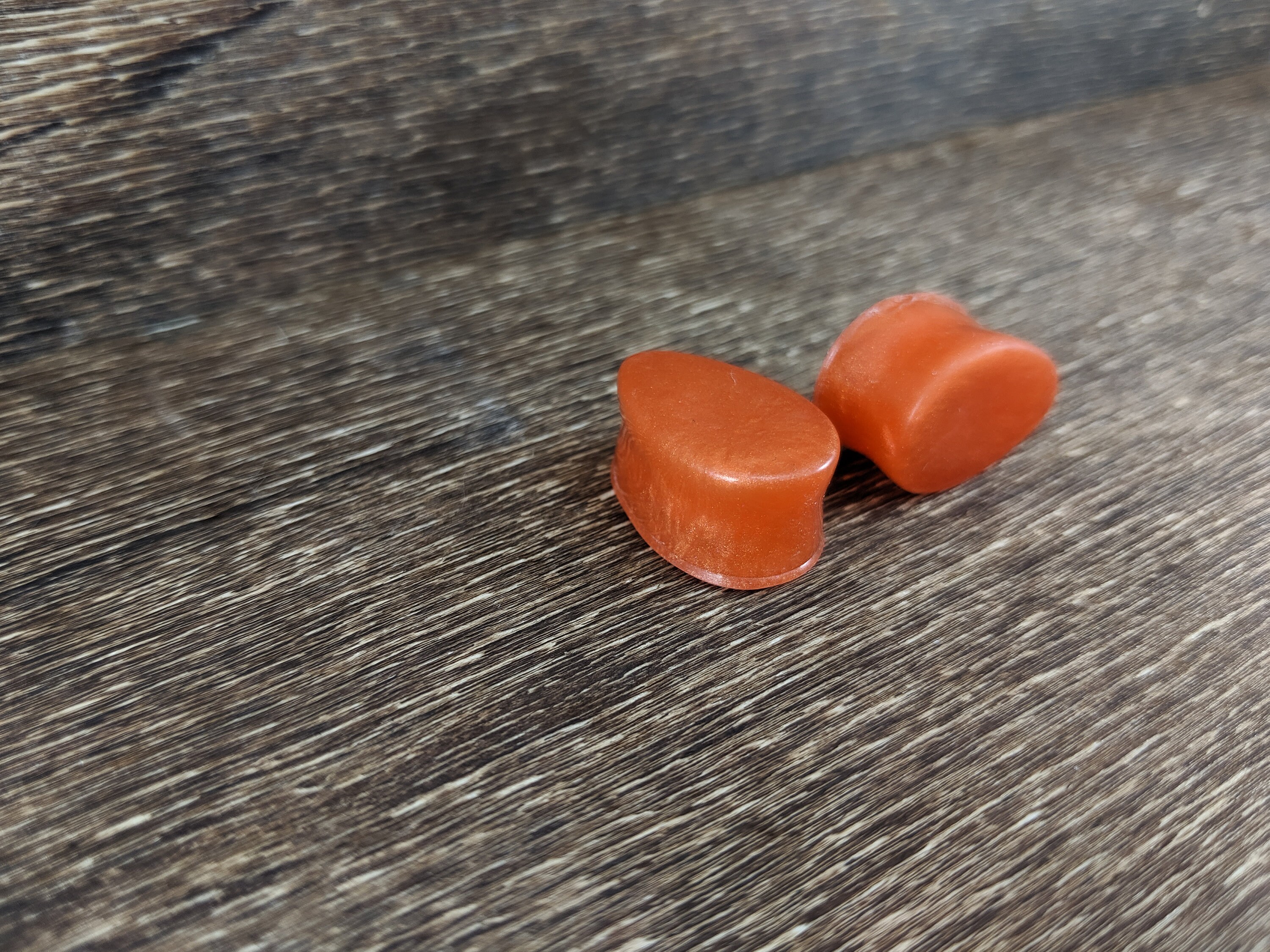 Orange Teardrop Plugs Teardrop Gauges Tear Drop Double | Etsy