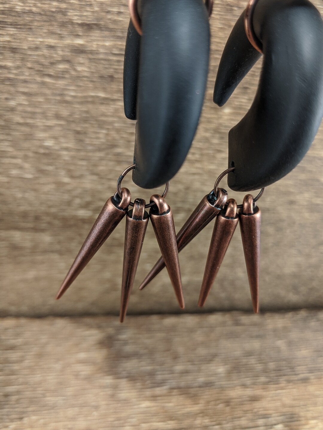 Black and Bronze Spike Gauges Halloween Plugs Customizable - Etsy Australia
