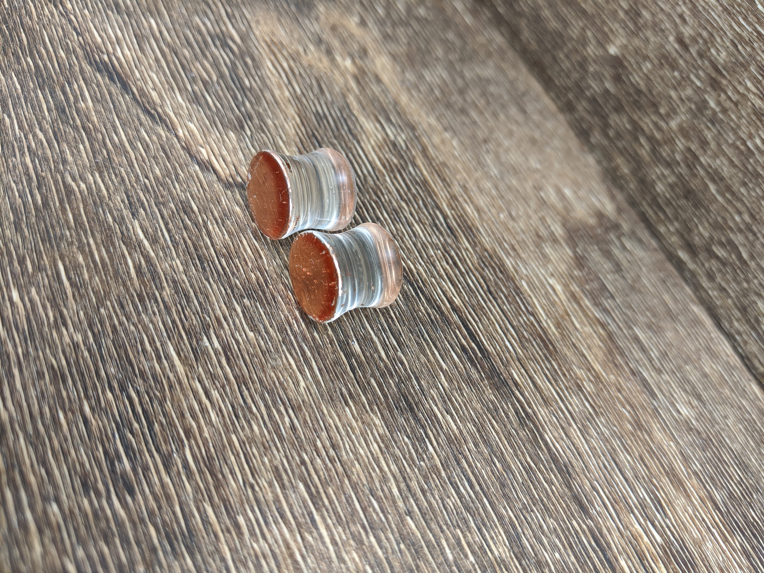 Copper Metallic Foilplugs Copper Gauges Double Flare Plugs | Etsy