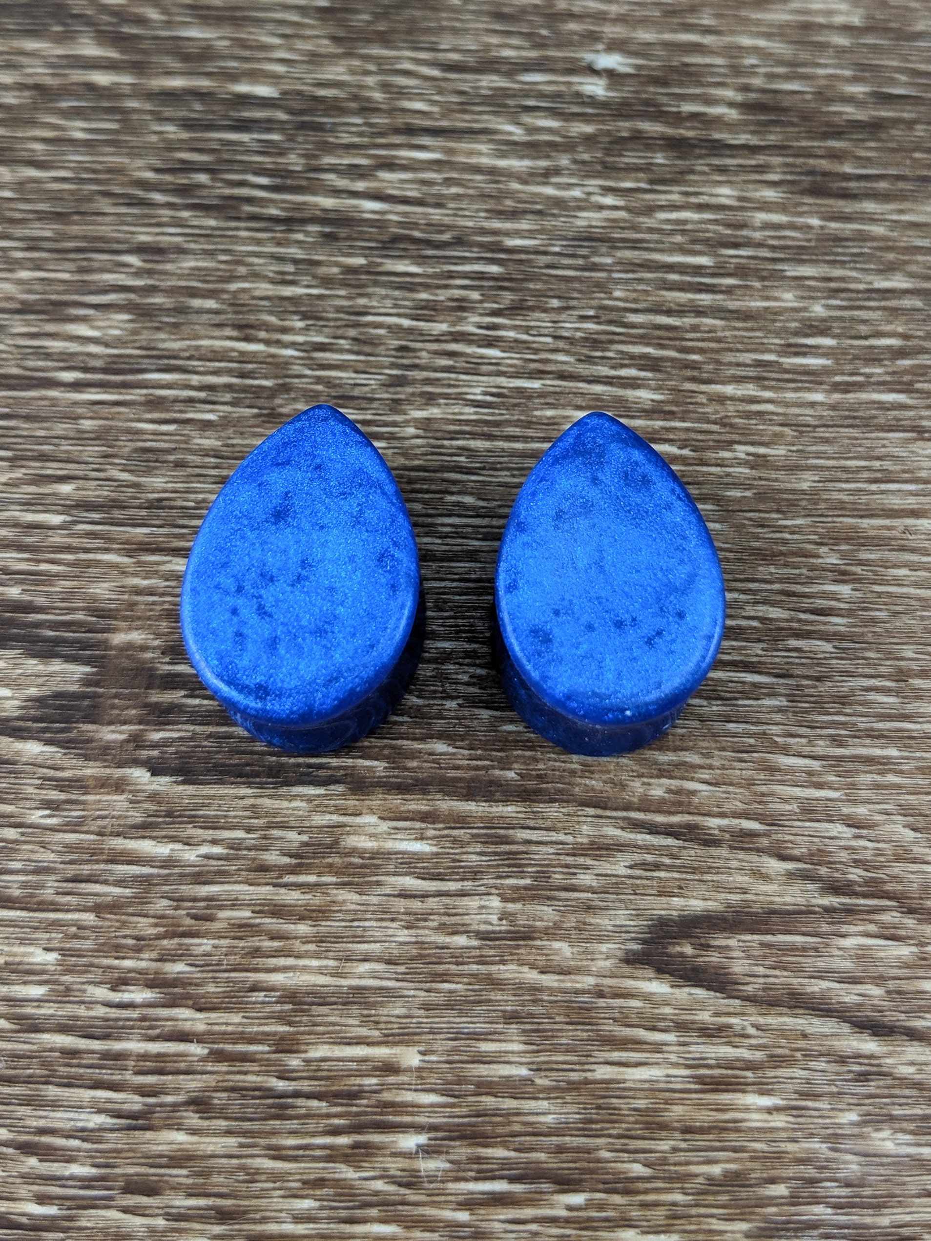 Cobalt Blue Teardrop Plugs Teardrop Gauges Tear Drop Double | Etsy