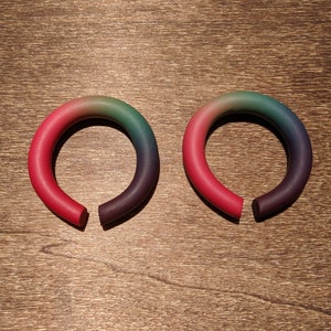 Rainbow Ombre Customizable Gauges, Pride Gauges, LGBTQ Jewelry, Hoop ...