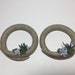 Granite and Succulent Gauged Hoop Earrings for Stretched Ears - Etsy