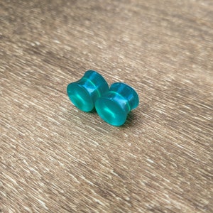 Clear Green Round Plugs, Green Plugs, Double Flare Plugs, Body Jewelry ...