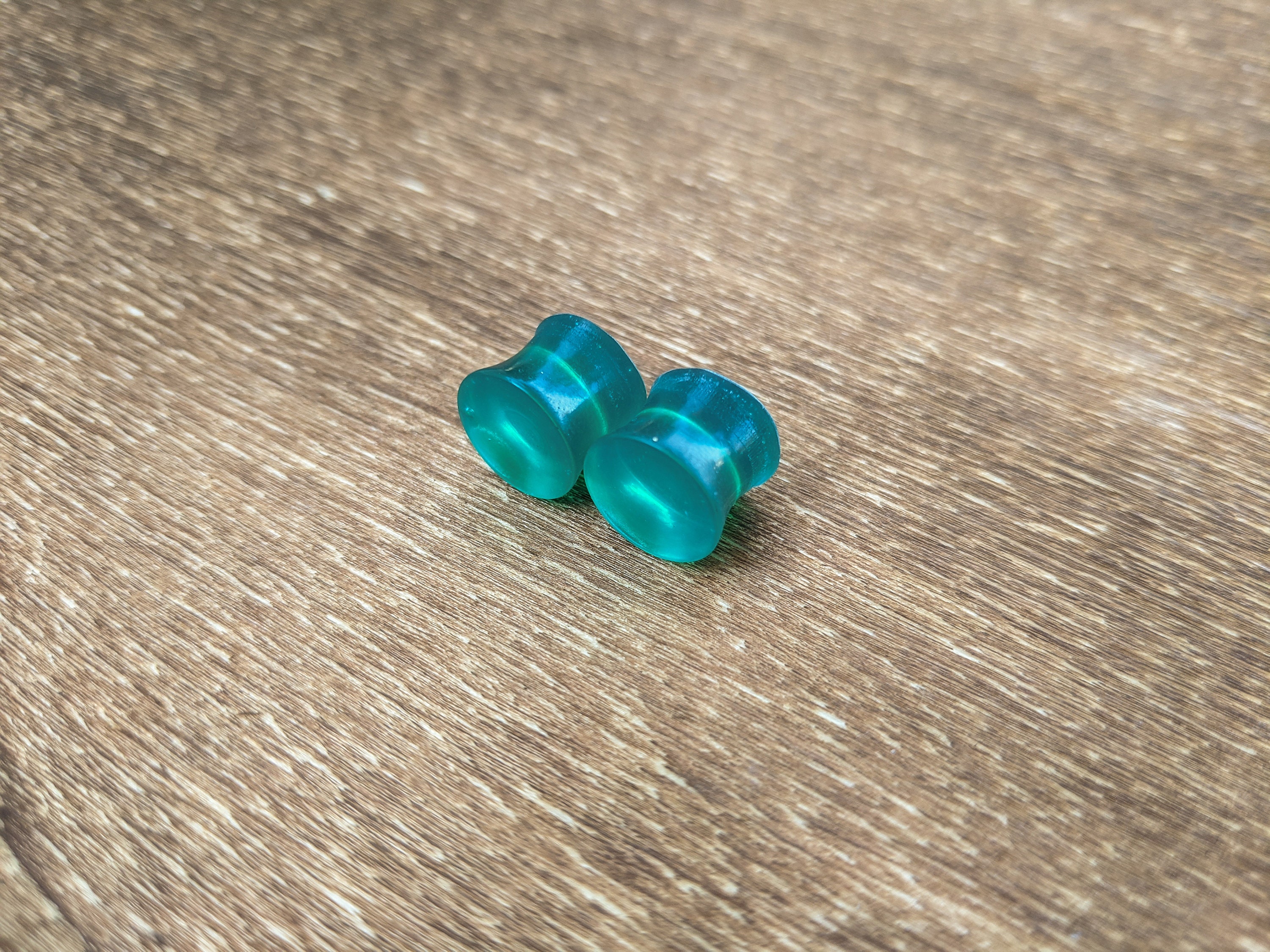 Clear Green Round Plugs Green Plugs Double Flare Plugs Body | Etsy