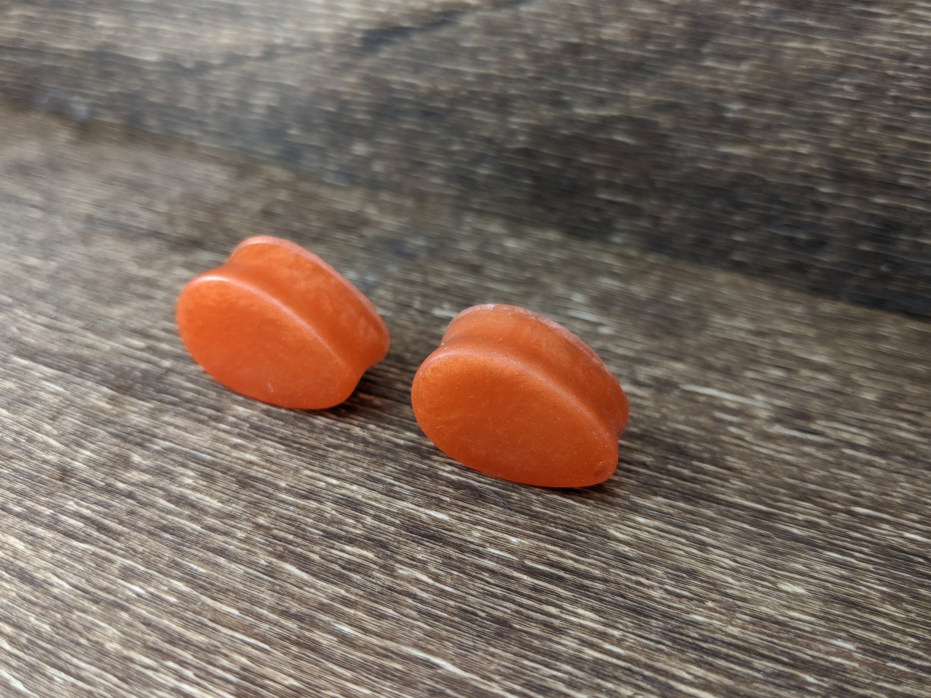 Orange Teardrop Plugs Teardrop Gauges Tear Drop Double | Etsy