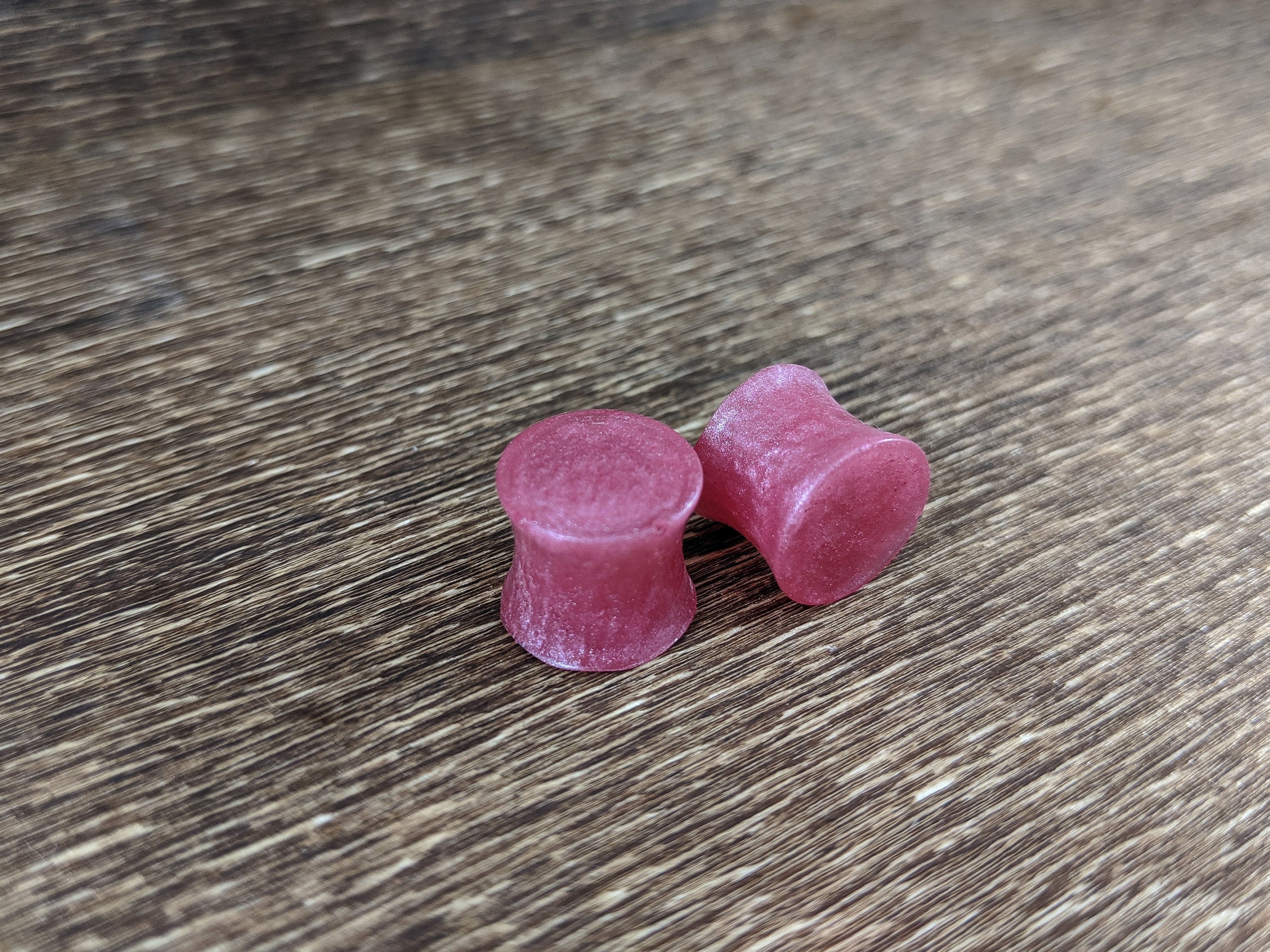 Light Pink Pearl Plugs Pink Pearl Gauges Pink Plugs Double | Etsy