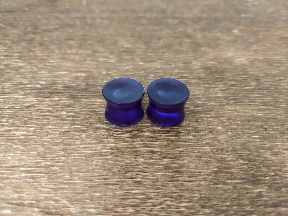 Dark Purple Plugs Purple Plugs Double Flare Plugs Body | Etsy