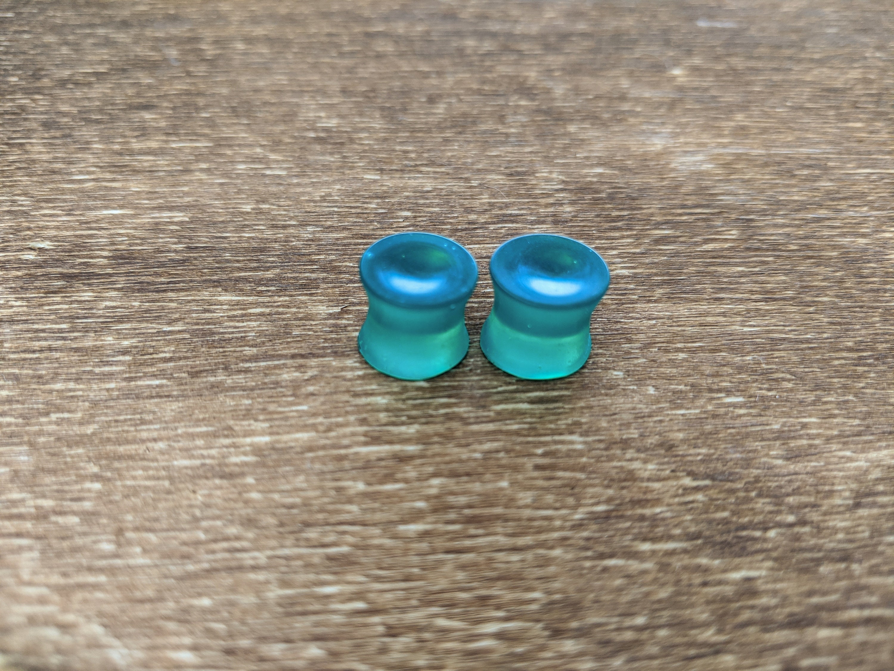 Clear Green Round Plugs Green Plugs Double Flare Plugs Body | Etsy