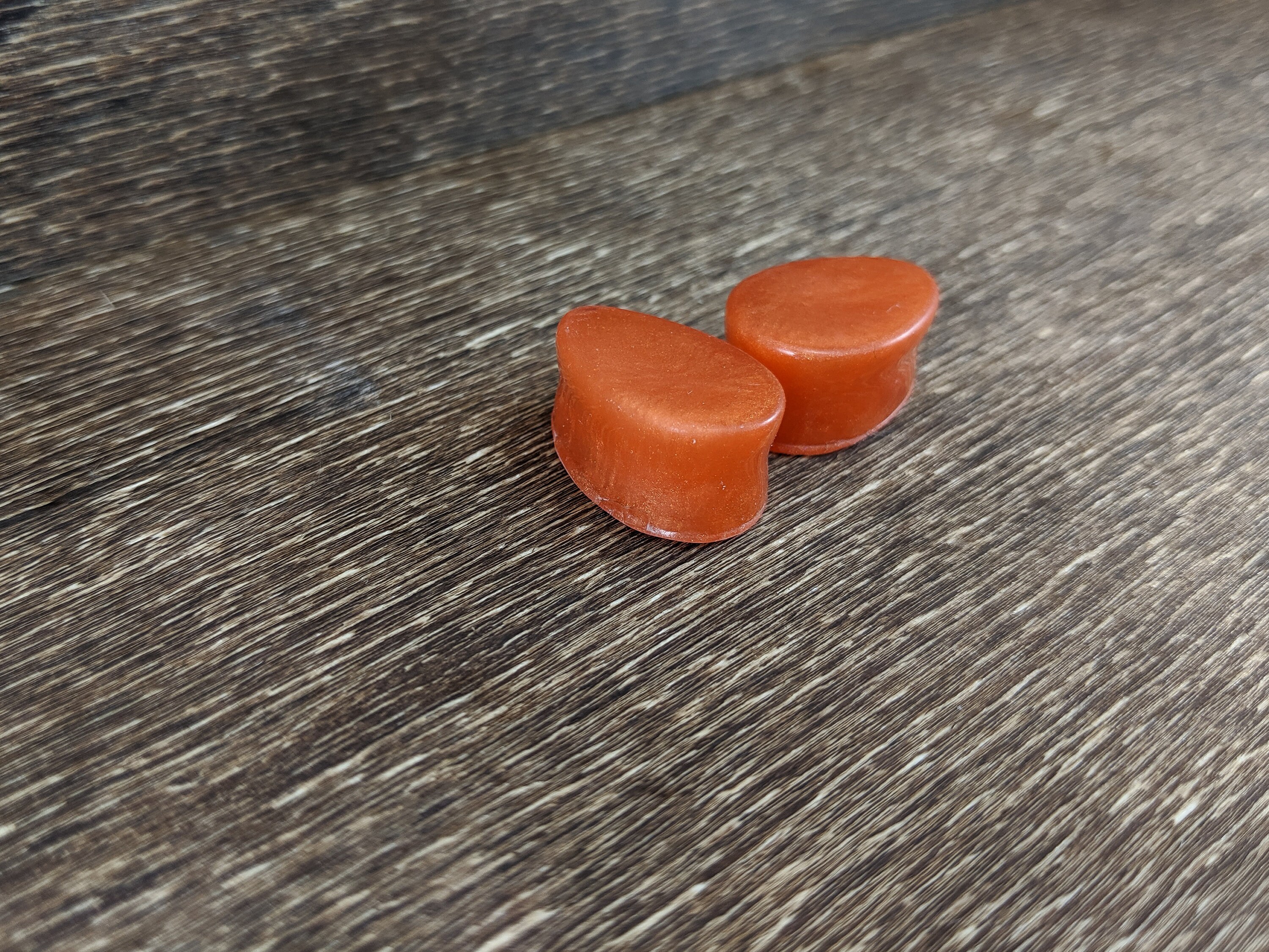 Orange Teardrop Plugs Teardrop Gauges Tear Drop Double | Etsy