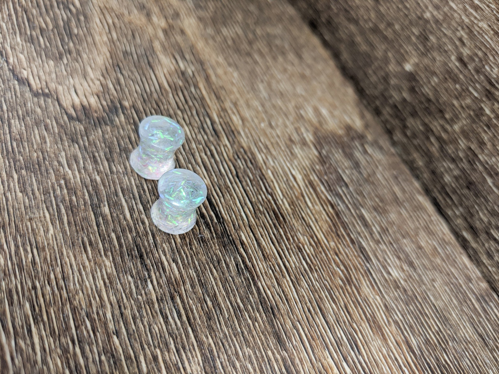 Pink Holo Glitter Plugs Glitter Plugs Glitter Gauges Double | Etsy