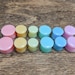Pastel Rainbow Plug Set Six Color Plug Set Round Gauges - Etsy