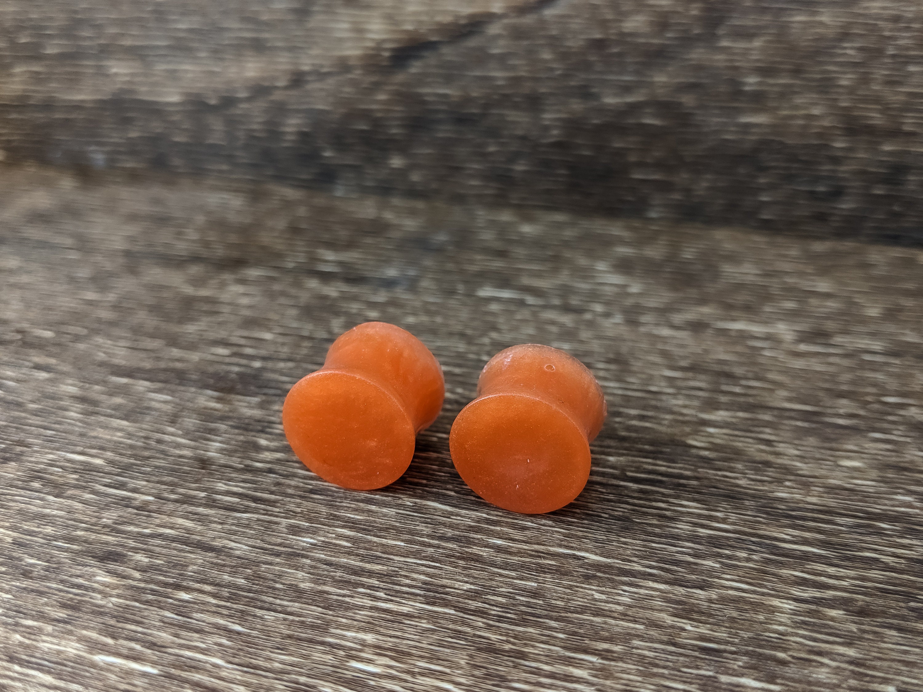 Orange Pearl Plugs Orange Gauges Orange Plugs Double Flare | Etsy