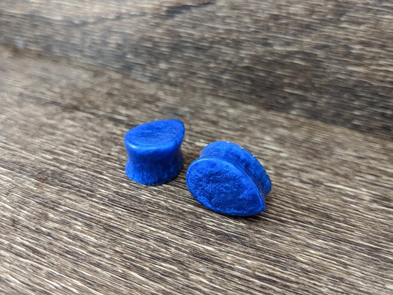 Cobalt Blue Teardrop Plugs, Teardrop Gauges, Tear Drop, Double Flare ...