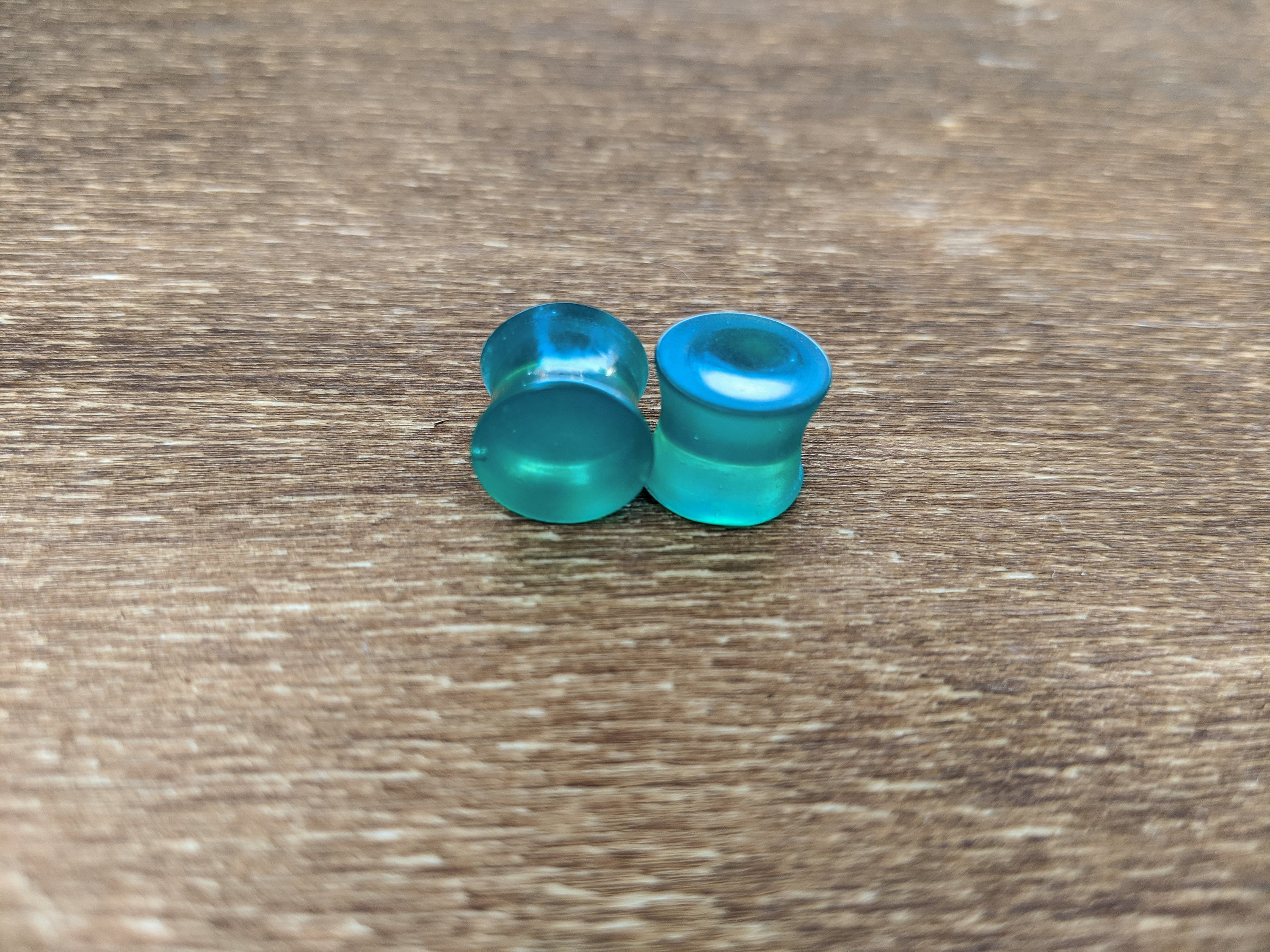 Clear Green Round Plugs Green Plugs Double Flare Plugs Body | Etsy