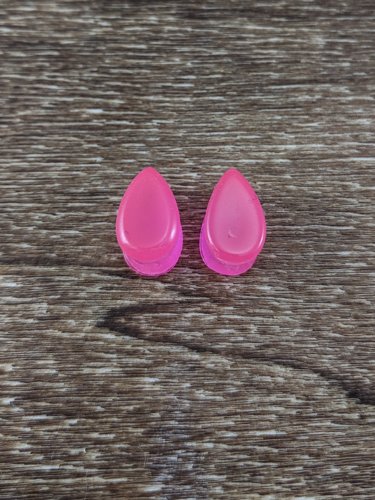 Hot Pink Teardrop Plugs Teardrop Gauges Tear Drop Double | Etsy