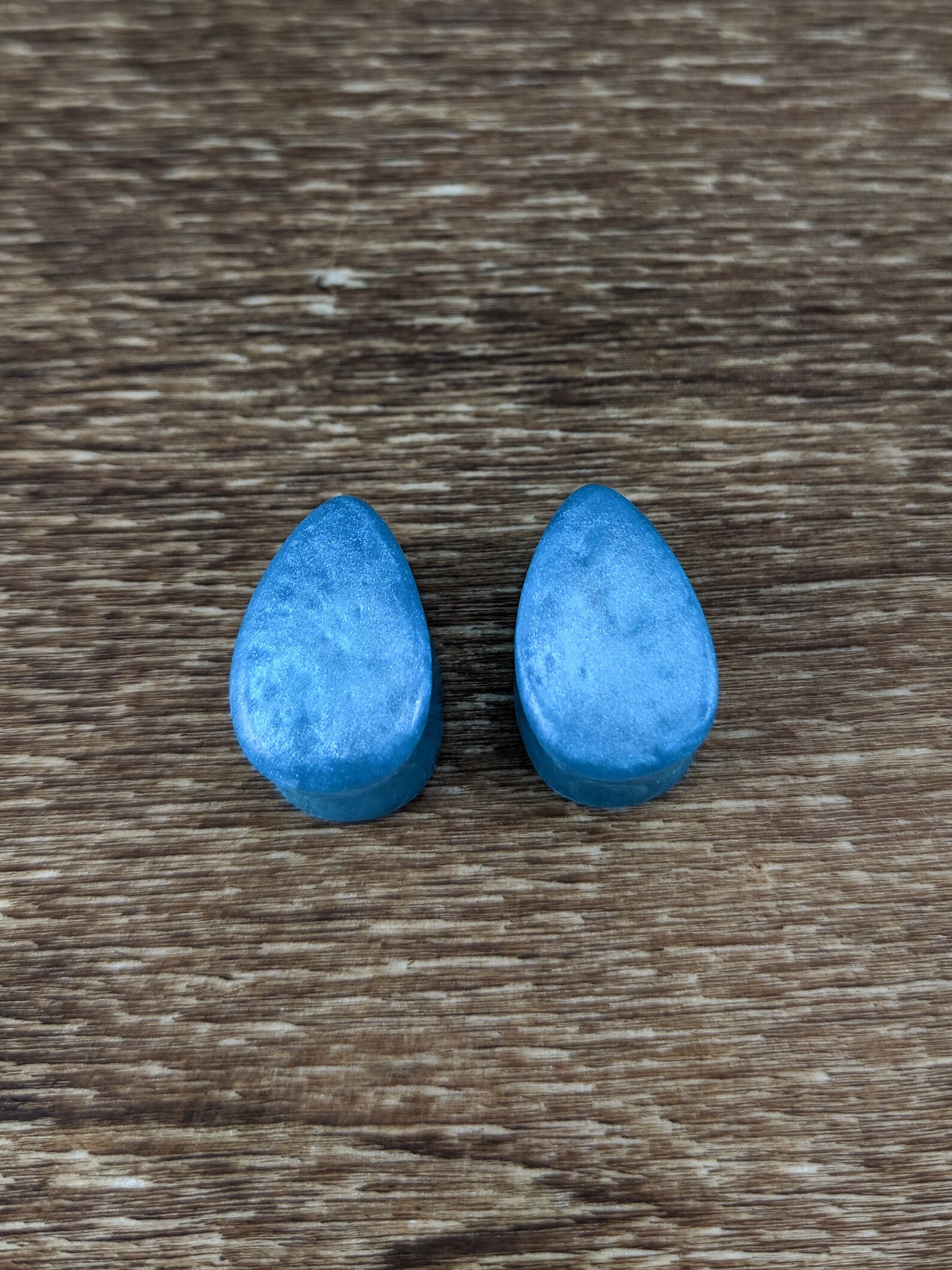 Sky Blue Teardrop Plugs, Teardrop Gauges, Tear Drop, Double Flare Plugs ...