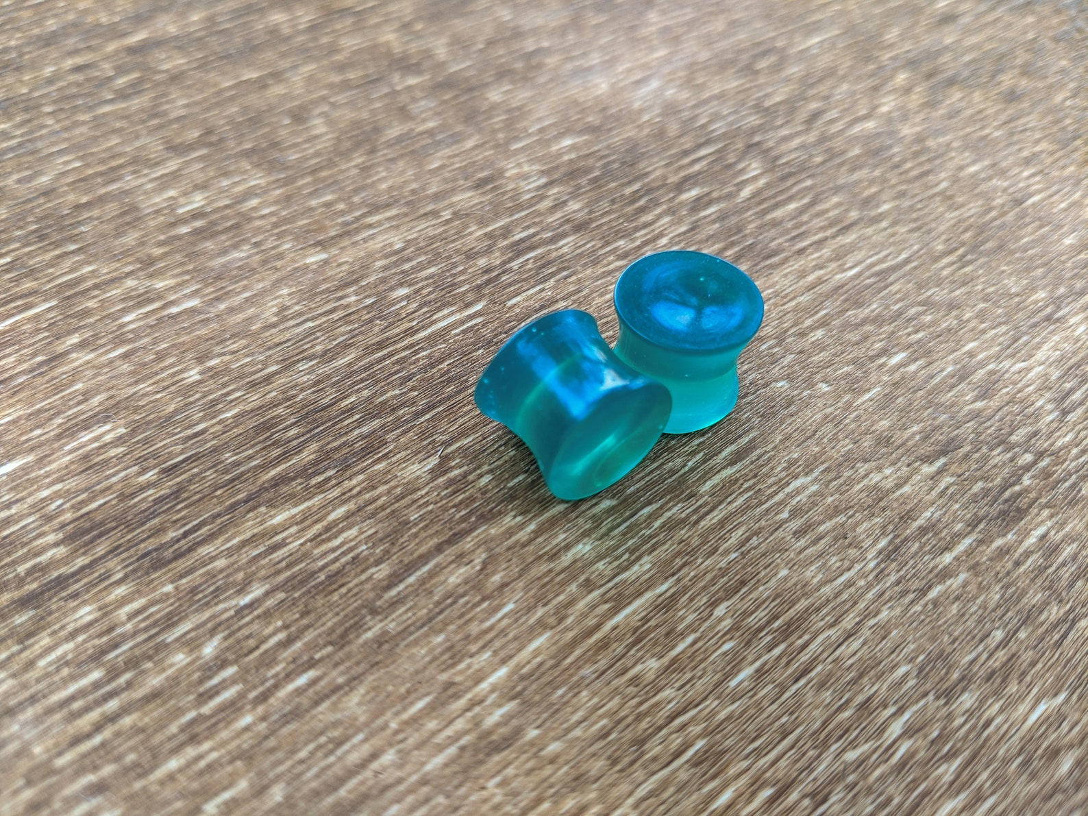 Clear Green Round Plugs Green Plugs Double Flare Plugs Body | Etsy