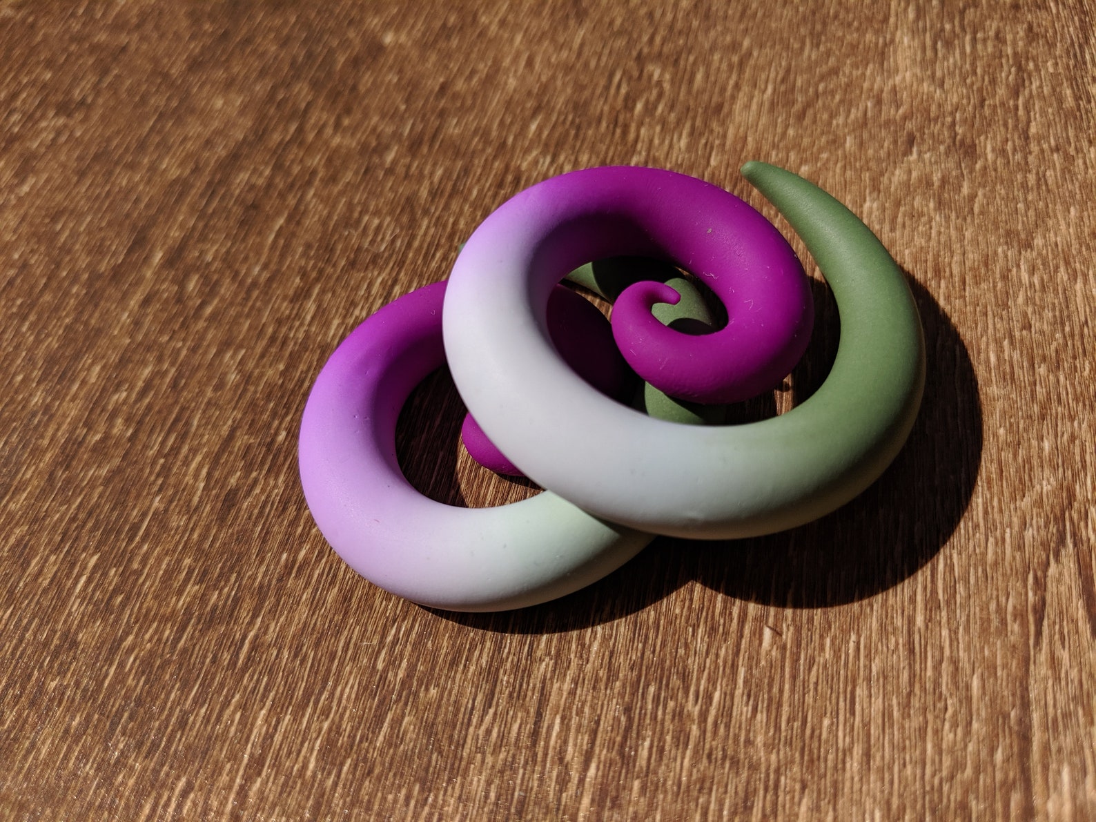 Genderqueer Pride Ombre Gauged EarringsLGBTQIA Customizable | Etsy