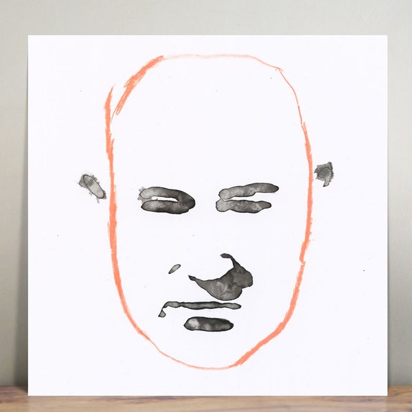 Big Head Drawing - Etsy