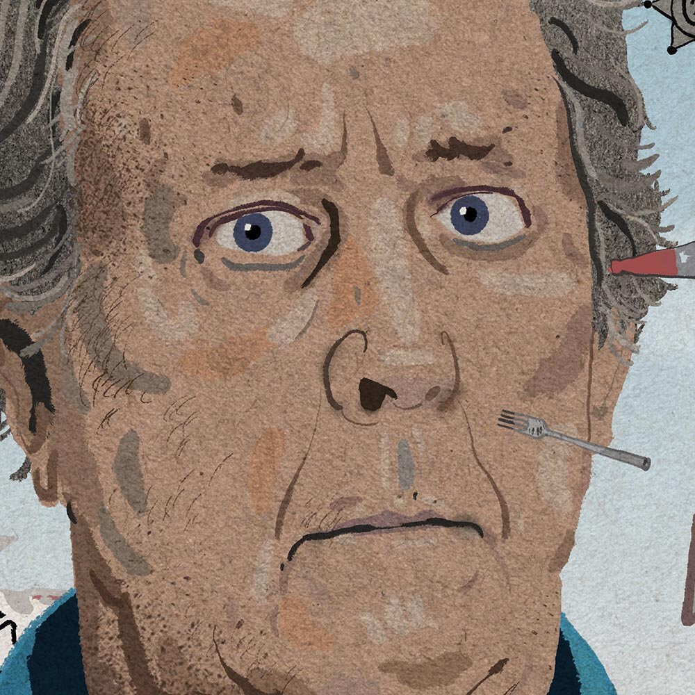 Brian Wilson - Illustration - Wall Art - Art Print - Portrait - Home ...