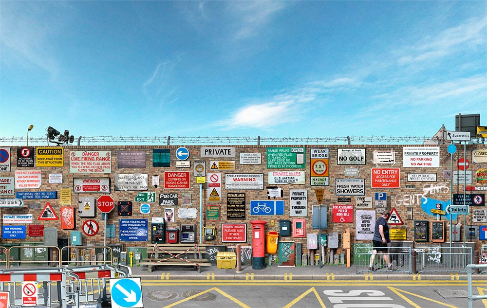 Public Guidance System - Street Signs - Illustration - Wall Art - Art ...
